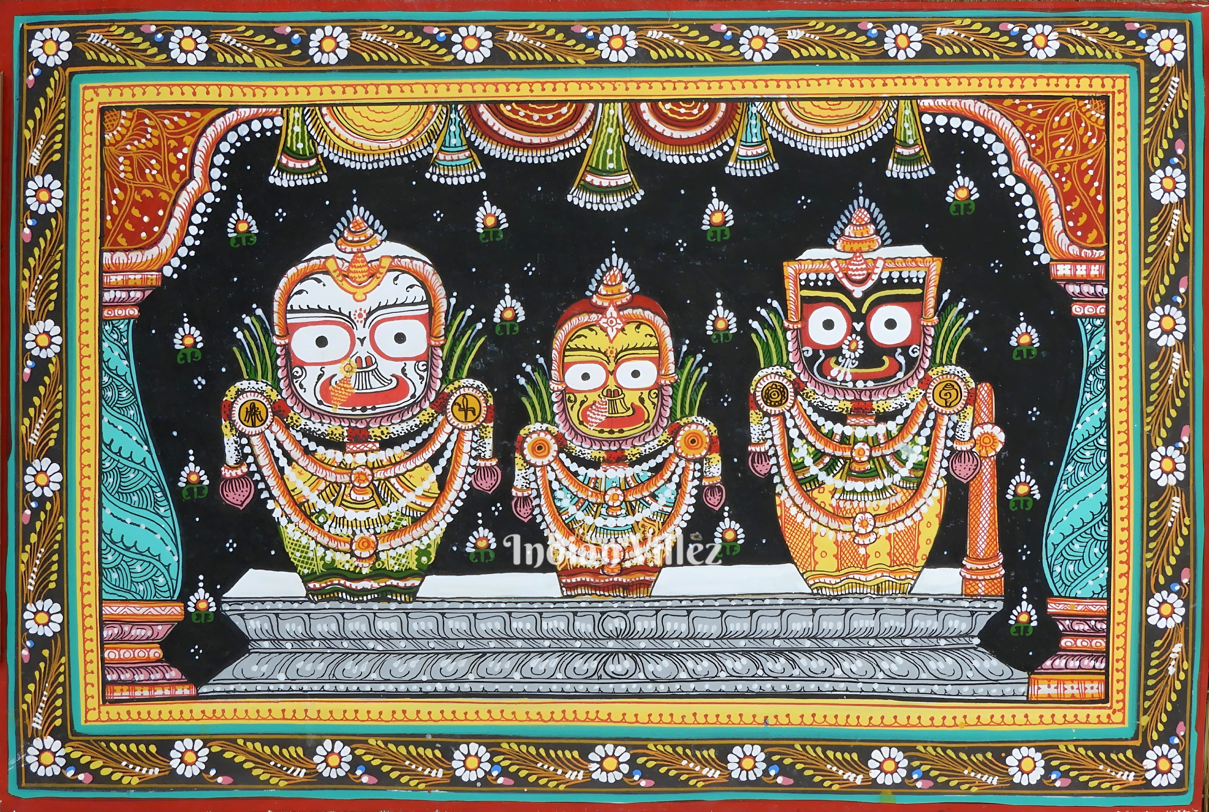 Jagannath Pattachitra Painting For Home Wall Art Decor – IndianVillèz