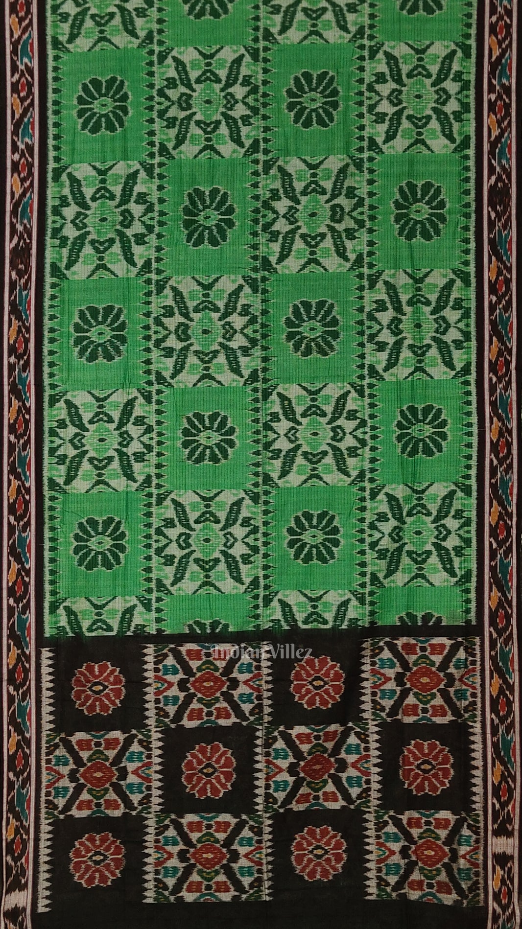 Maniabandha Saree | Buy Cotton Ikat Maniabandha Pata Saree Online ...