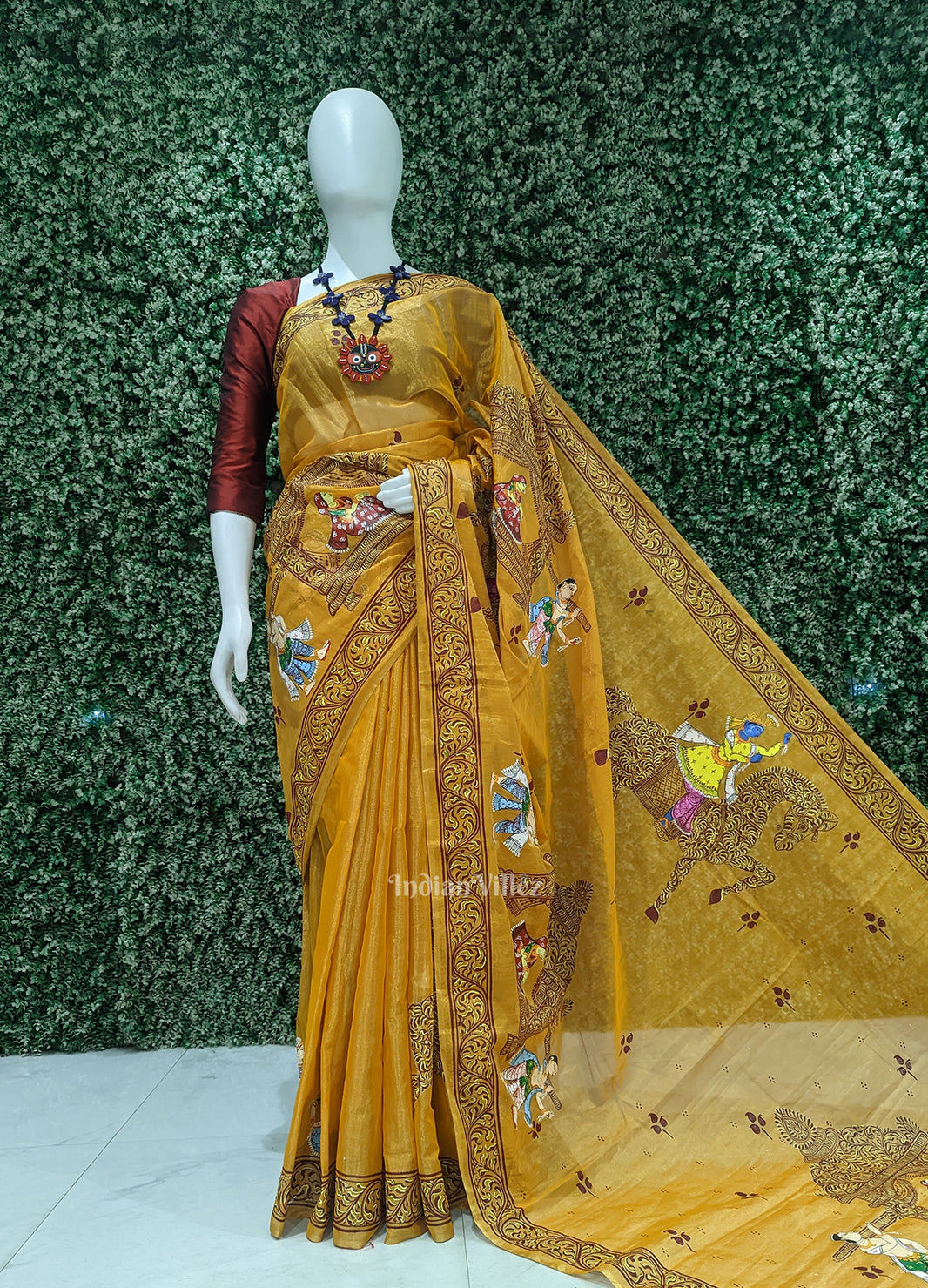 Pattachitra Sarees | Buy Hand-Painted Patachitra Sarees Online ...