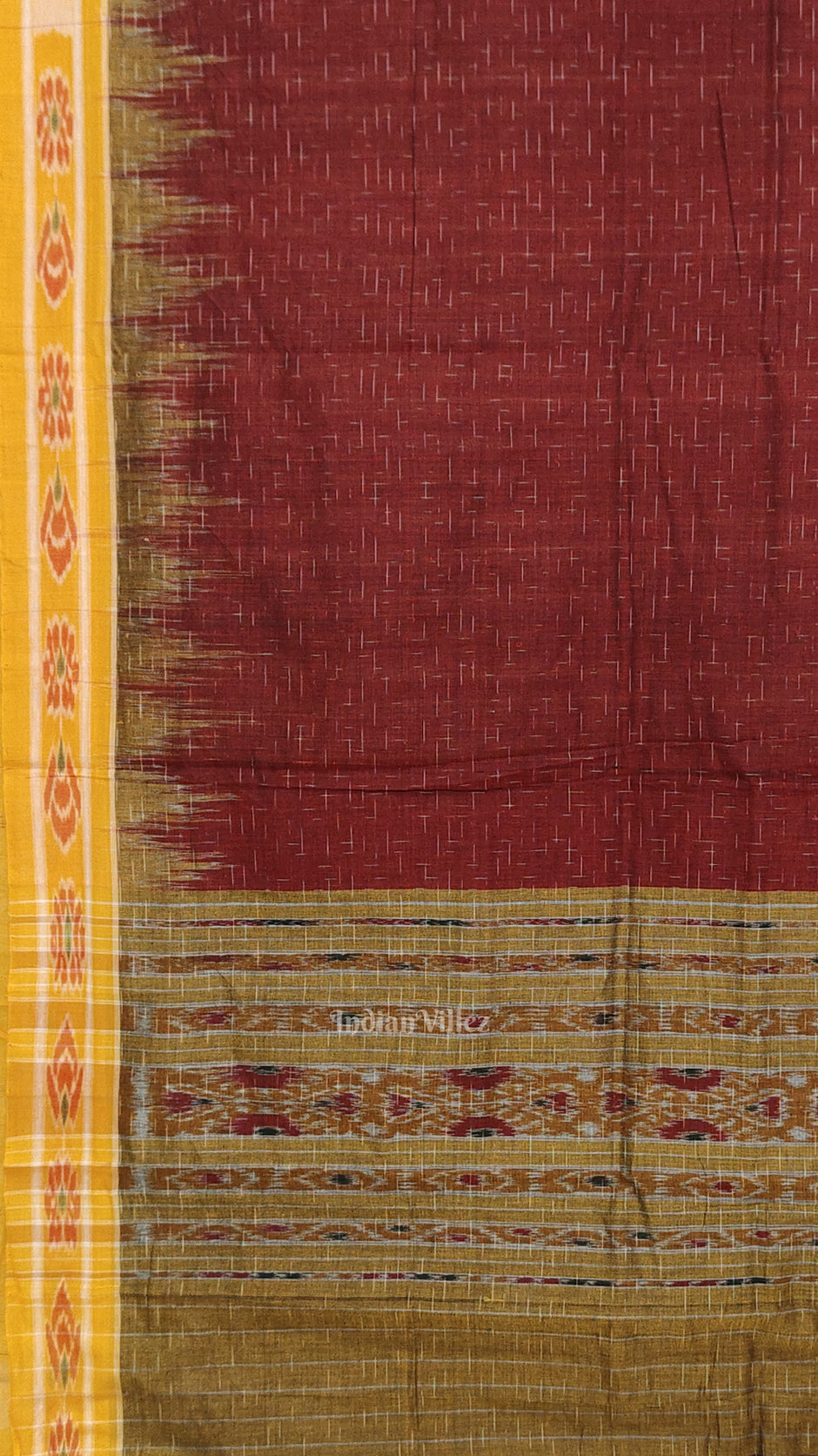 Maniabandha Saree | Buy Cotton Ikat Maniabandha Pata Saree Online ...