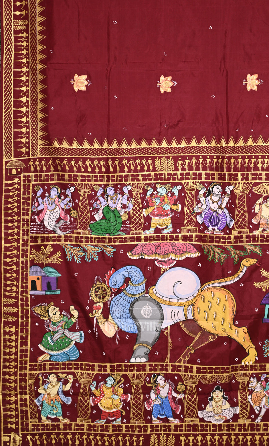 Pattachitra Sarees | Buy Hand-Painted Patachitra Sarees Online ...