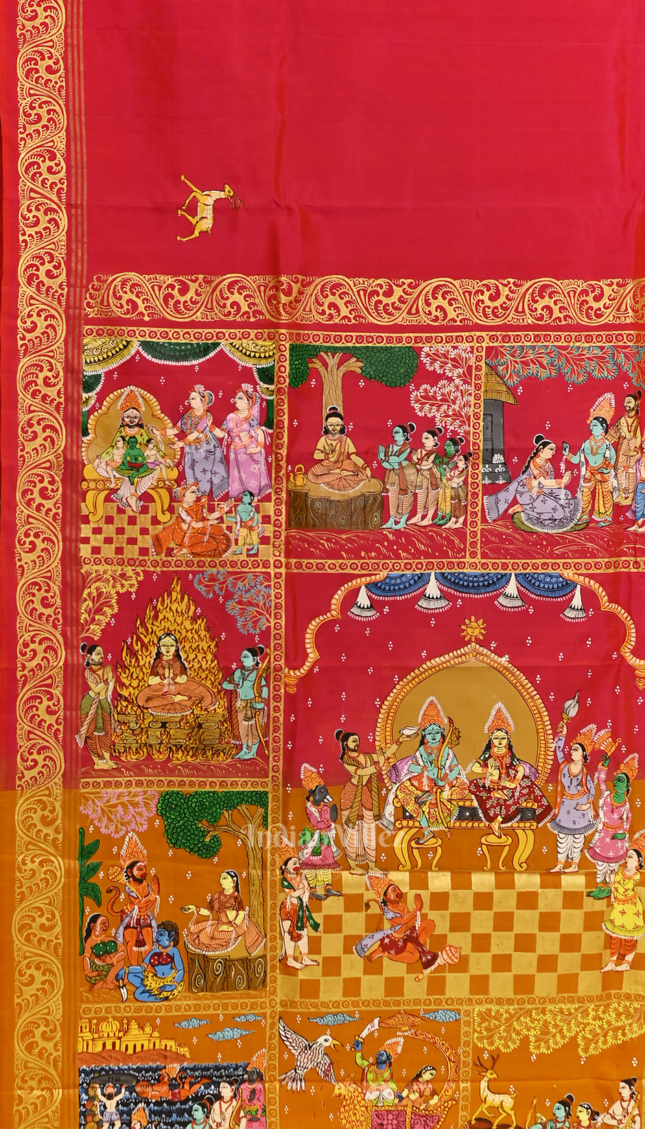 Pattachitra Sarees | Buy Hand-Painted Patachitra Sarees Online ...