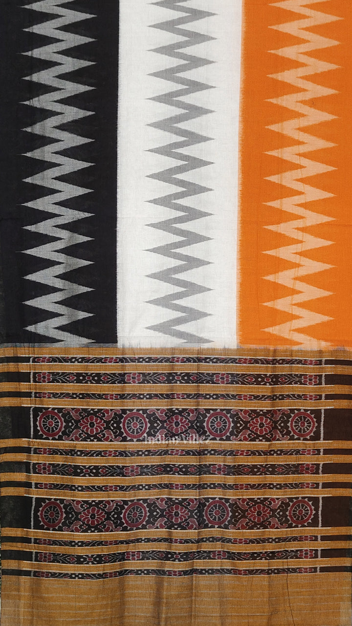 Maniabandha Saree | Buy Cotton Ikat Maniabandha Pata Saree Online ...