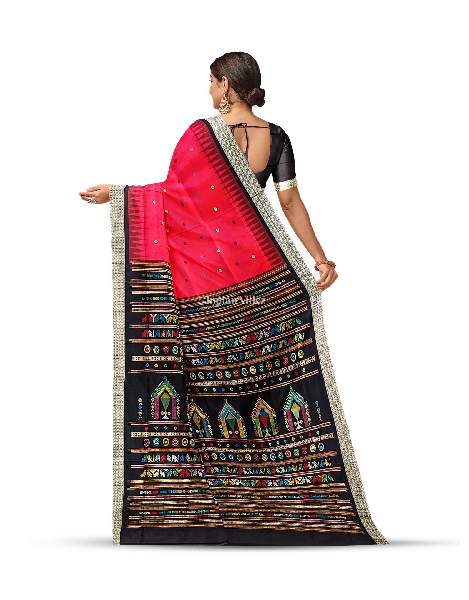Bomkai Saree | Odisha Handloom Bomkai Pata Saree – IndianVillèz