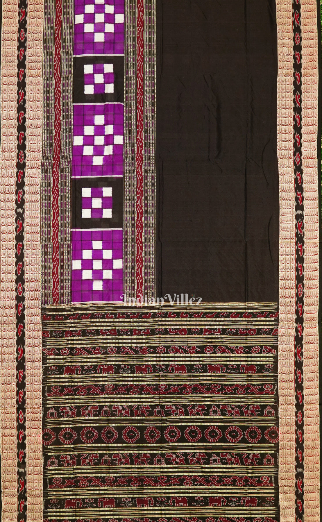 Bomkai Saree | Odisha Handloom Bomkai Pata Saree – IndianVillèz