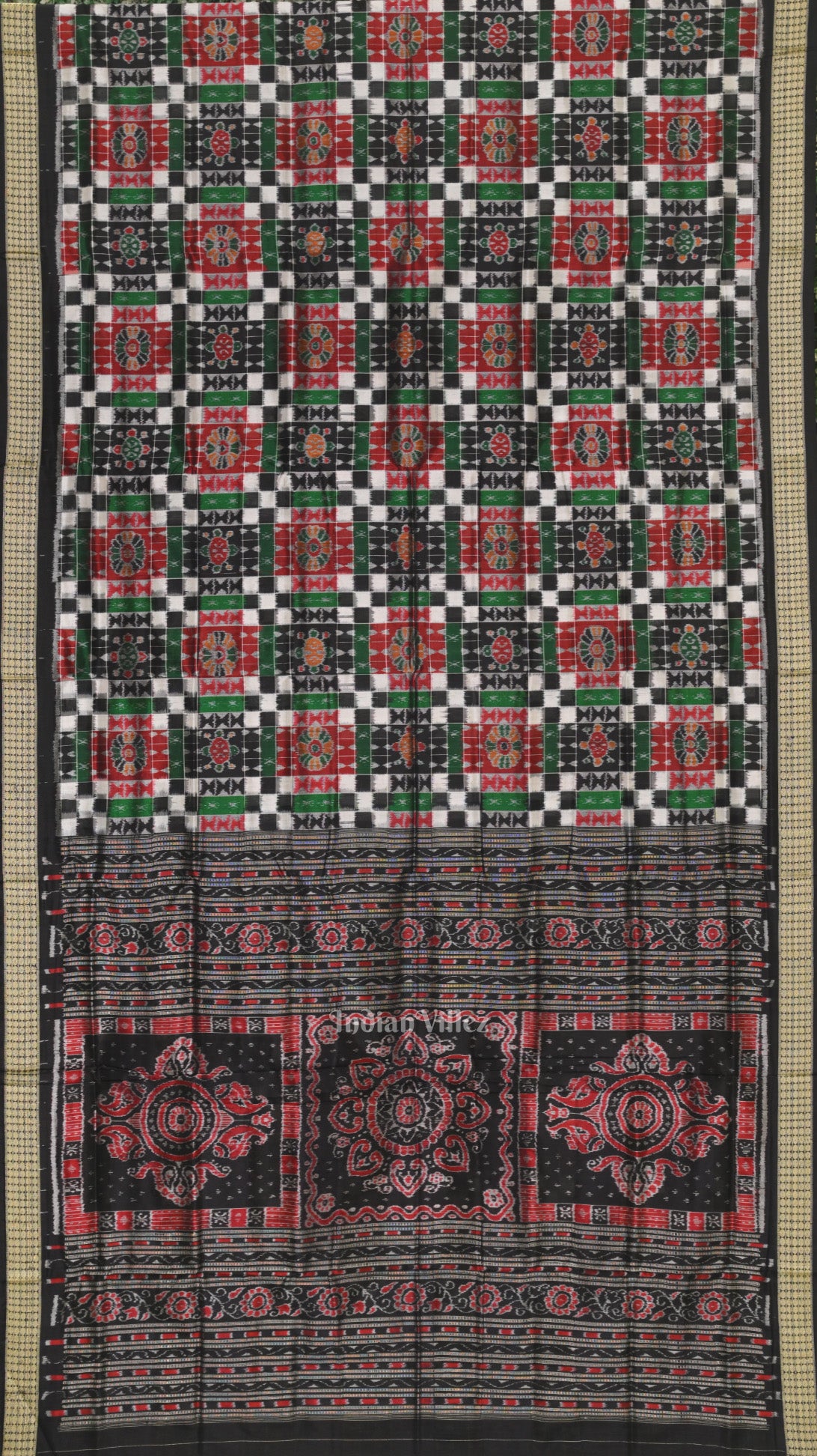 Pasapali Saree | Buy Border Sambalpuri Pasapalli Saree Online ...