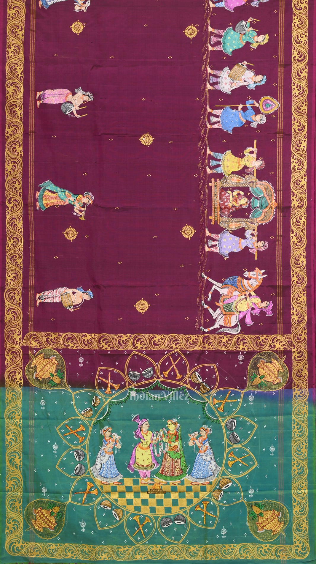 Pattachitra Sarees | Buy Hand-Painted Patachitra Sarees Online ...
