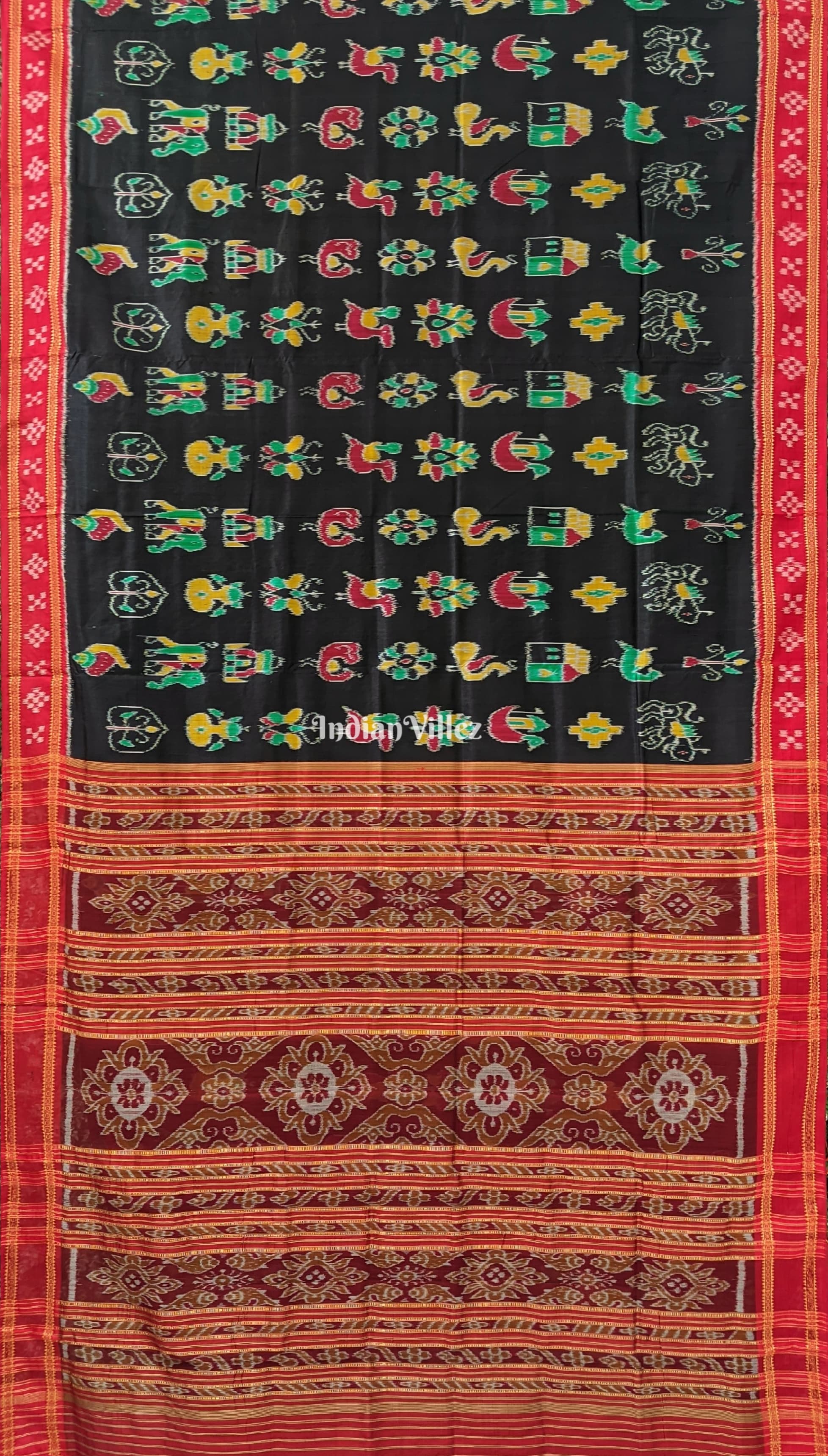 Border Pasapali Khandua Silk Saree – IndianVillèz