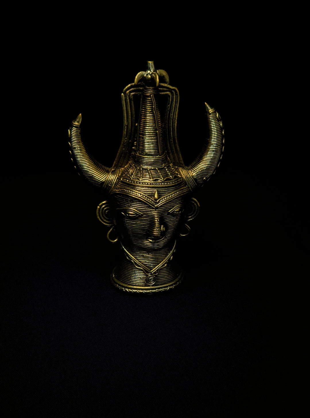 Handmade Dhokra Koya Mask – IndianVillèz