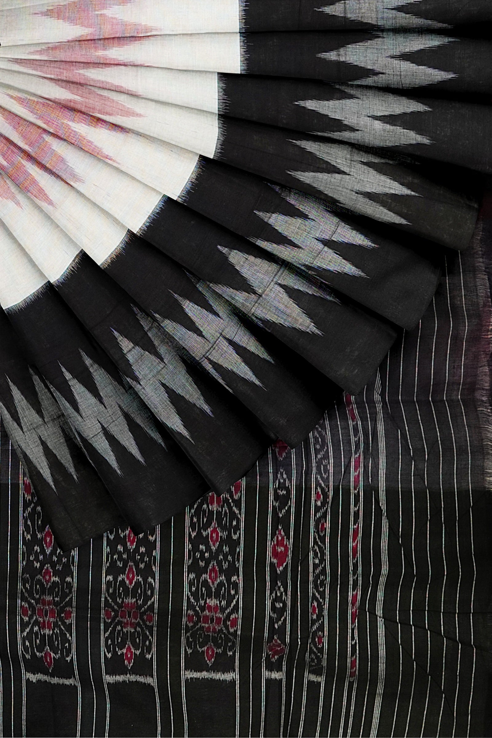 Maniabandha Saree | Buy Cotton Ikat Maniabandha Pata Saree Online ...