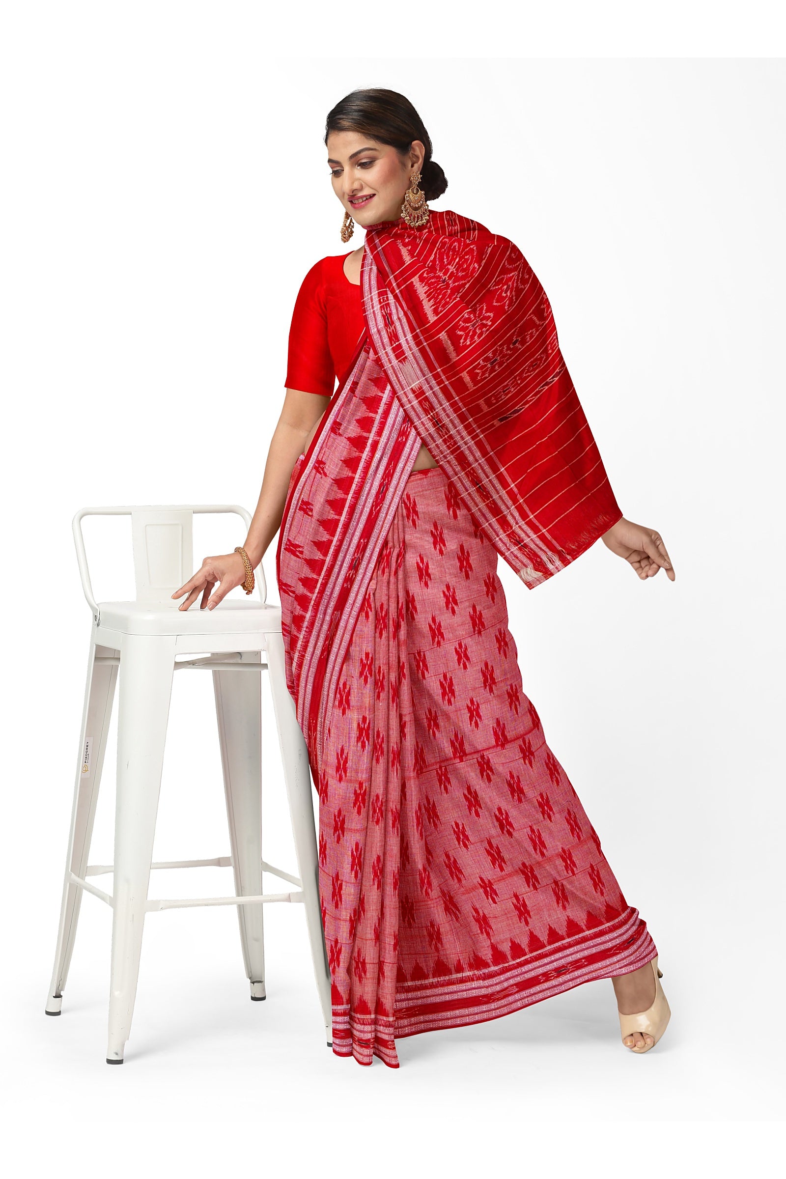 Maniabandha Saree | Buy Cotton Ikat Maniabandha Pata Saree Online ...