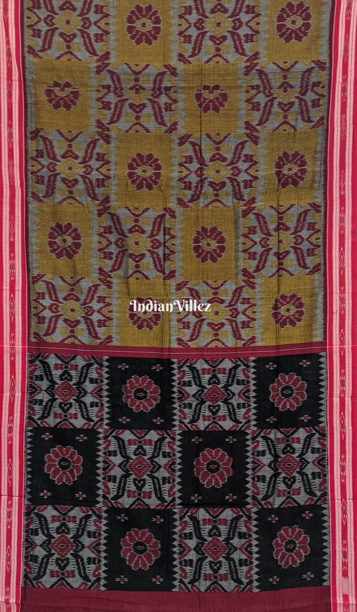 Maniabandha Saree | Buy Cotton Ikat Maniabandha Pata Saree Online ...