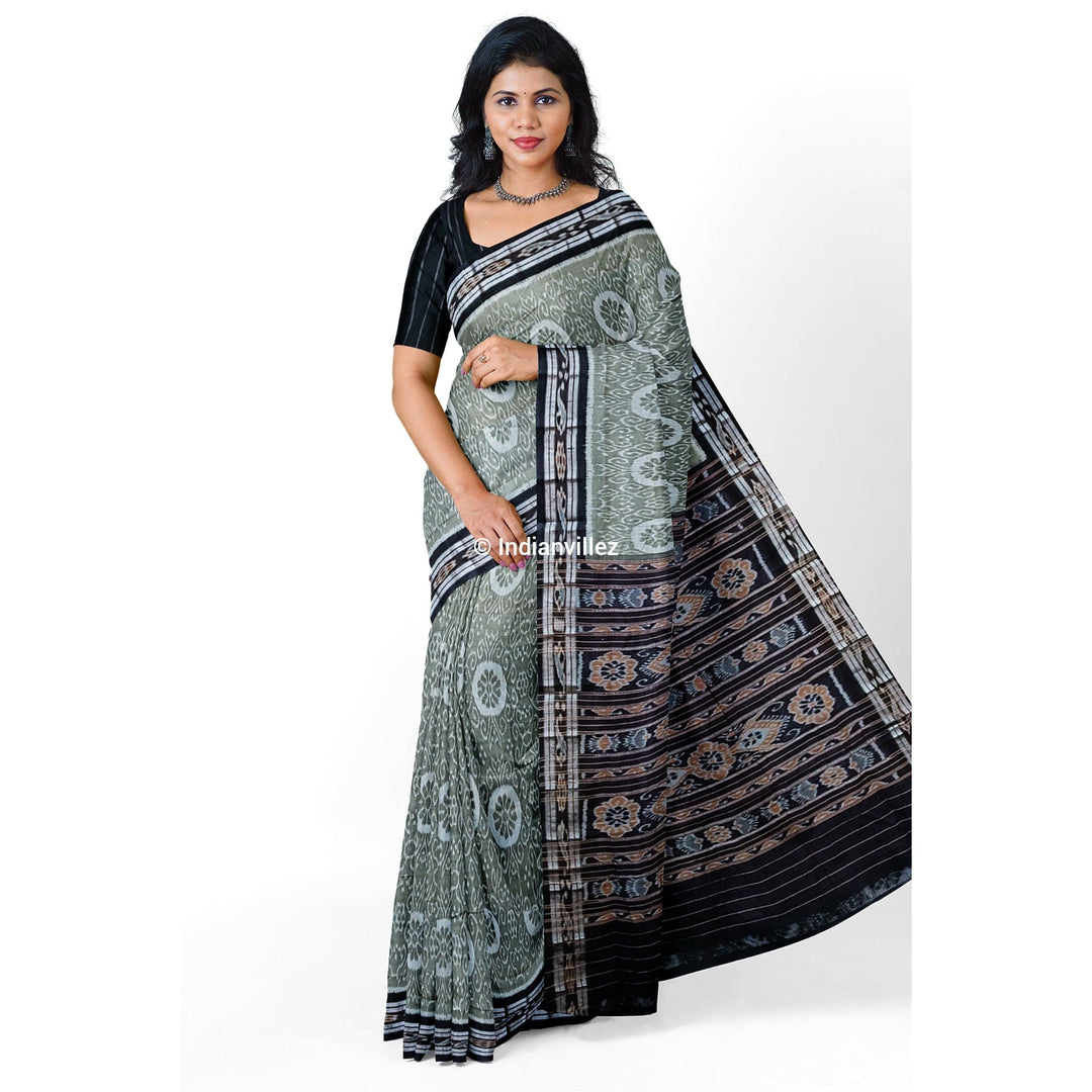 Maniabandha Saree | Buy Cotton Ikat Maniabandha Pata Saree Online ...