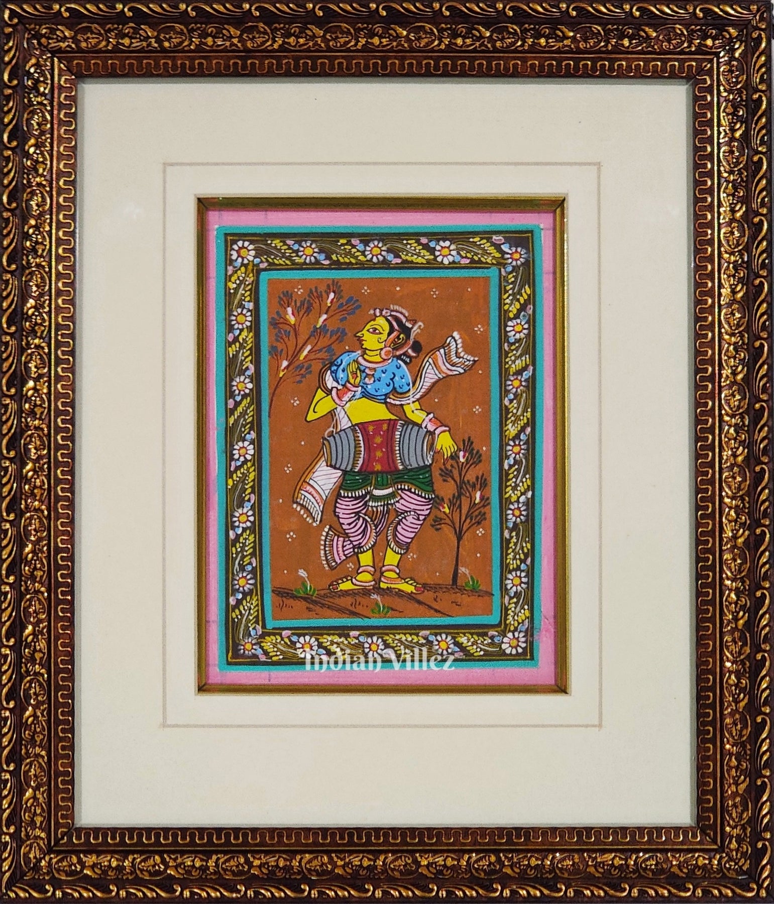 Devadasi Pattachitra Painting For Home Wall Art Decor ( With Frame ...